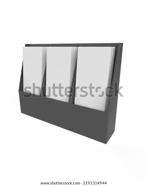 Flyer Holder Box Template Customisation 3d Stock Illustration ...