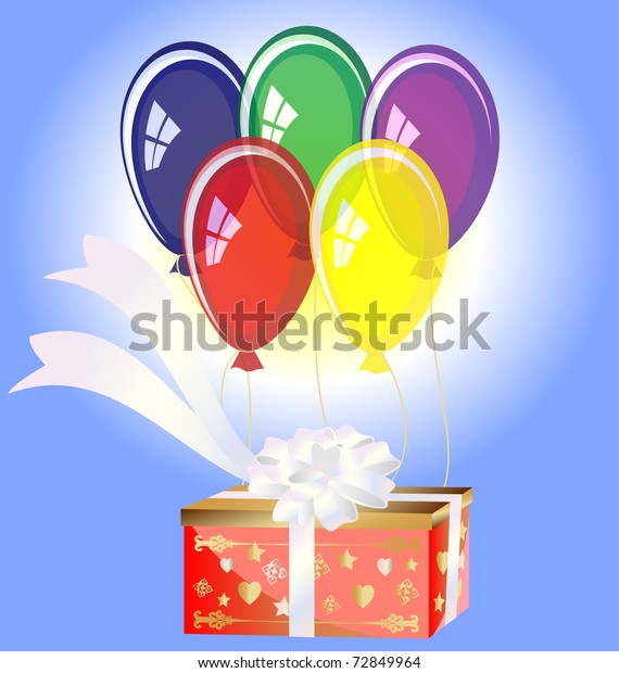 Flying Gift Box Stock Illustration 72849964 | Shutterstock