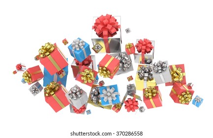 Flying Gift Boxes Stock Illustration 370286558 | Shutterstock