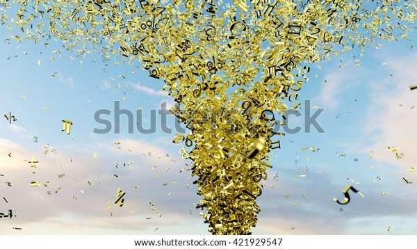 Flying Numbers Math Symbols Include Clipping 스톡 일러스트 421929547 ...