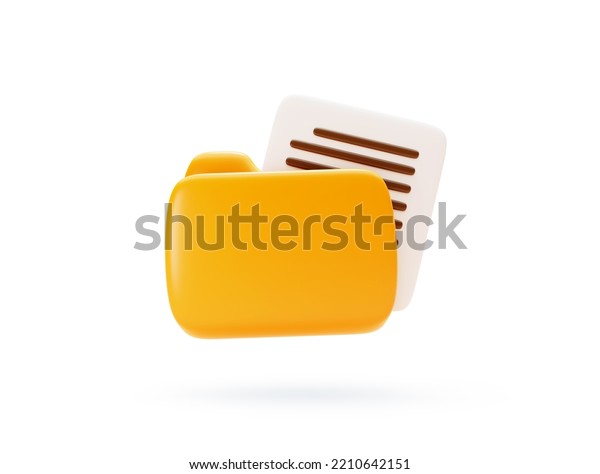 Folder File Document Element Icon Symbol Stock Illustration 2210642151 ...