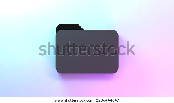 Folder Icon 3d Render Illustration Stock Illustration 2206444647 ...