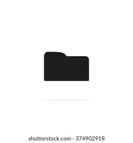 Folder Icon Flat Design Style Stock Illustration 374902918 | Shutterstock