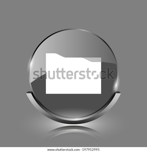 Folder Icon Shiny Glossy Internet Button Stock Illustration 197952995 ...