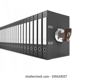 Folder Key On White Background Stock Illustration 109633037 | Shutterstock