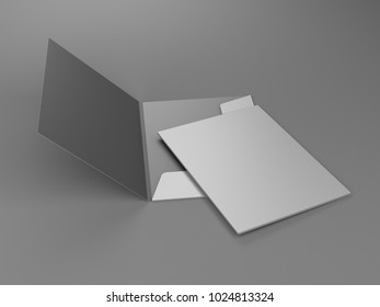 Folder Mockup 3d Render Stock Illustration 1024813324 | Shutterstock