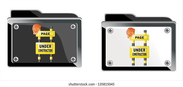 Folder Under Construction Stock Illustration 135815045 | Shutterstock