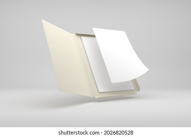 Folder White Background 3d Rendering Stock Illustration 2026820528 ...