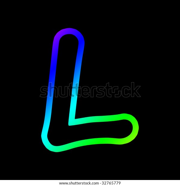 Font L Stock Illustration 32765779