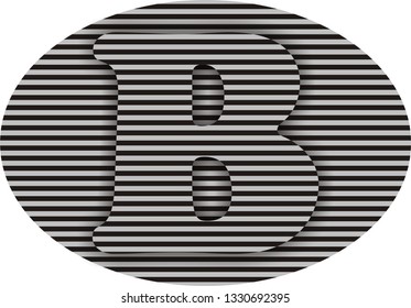 Fonts B Form Vector Lines 스톡 일러스트 1330692395 | Shutterstock
