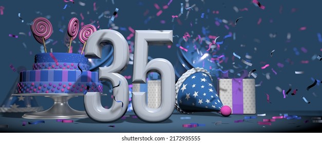 Foreground Solid White Number 35 Birthday Stock Illustration 2172935555 ...