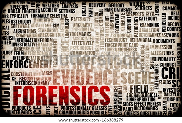 Forensics Forensic Science Concept Stock Illustration 166388279