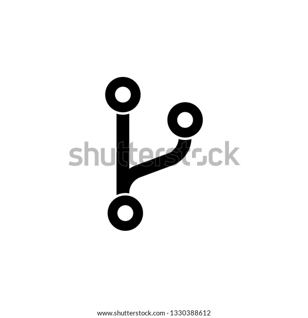 Fork Code Icon Signs Symbols Can Stock Illustration 1330388612