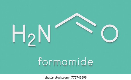 Formamide Methanamide Solvent Molecule Solution Water Stock ...