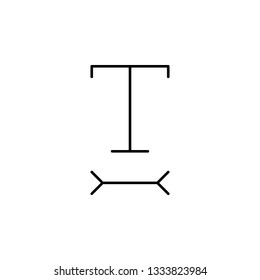 Format Horizontal Scale Text Icon Element Stock Illustration 1333823984 ...