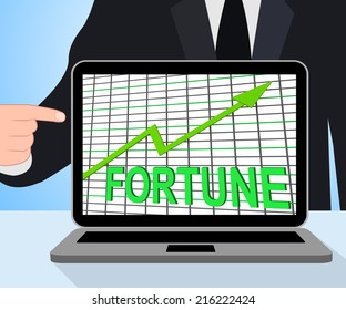 Fortune Graph Chart Displaying Increasing Good Stock Illustration ...