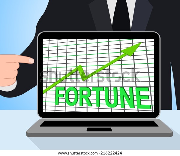 Fortune Graph Chart Displaying Increasing Good Stock Illustration ...