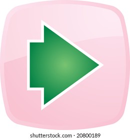 Forward Navigation Icon Glossy Button Square: เวกเตอร์สต็อก (ปลอดค่า ...