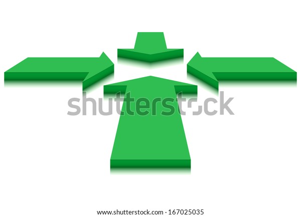 Four Arrows One Point Stock Illustration 167025035 | Shutterstock