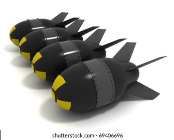 Four Atomic Bombs 스톡 일러스트 69406696 | Shutterstock