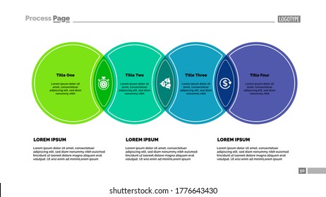 Five Circles Process Chart Template Business Stock Illustration ...