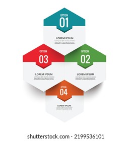 Four Dynamic Steps Shapes Text Stock Illustration 2199536101 | Shutterstock