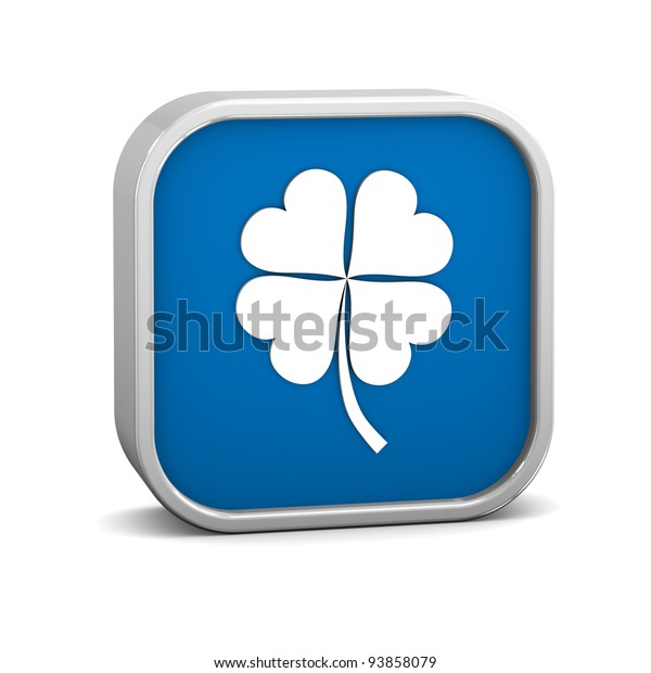 Four Leaf Clover Sign On White Stock Illustration 93858079 | Shutterstock