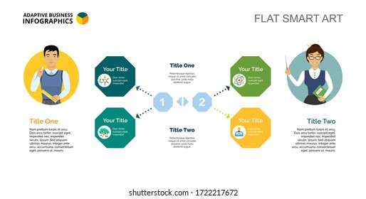 Four Options Flow Chart Slide Template Stock Illustration 1722217672 ...