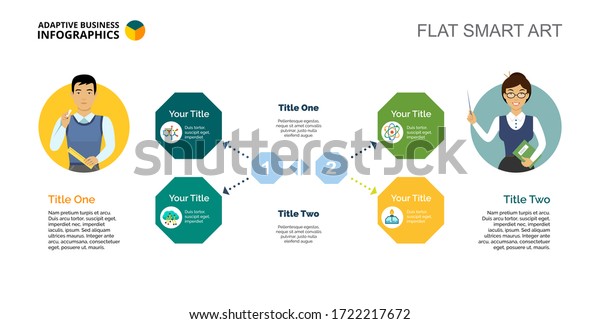Four Options Flow Chart Slide Template Stock Illustration 1722217672 ...