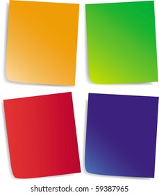237 4 post it notes on wall Images, Stock Photos & Vectors | Shutterstock