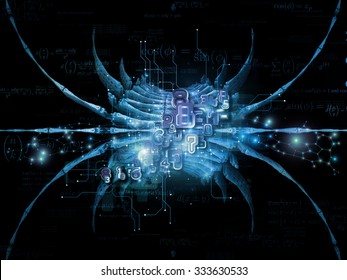 Fourth Dimension Series Backdrop Dimensional Fractal Stock Illustration ...