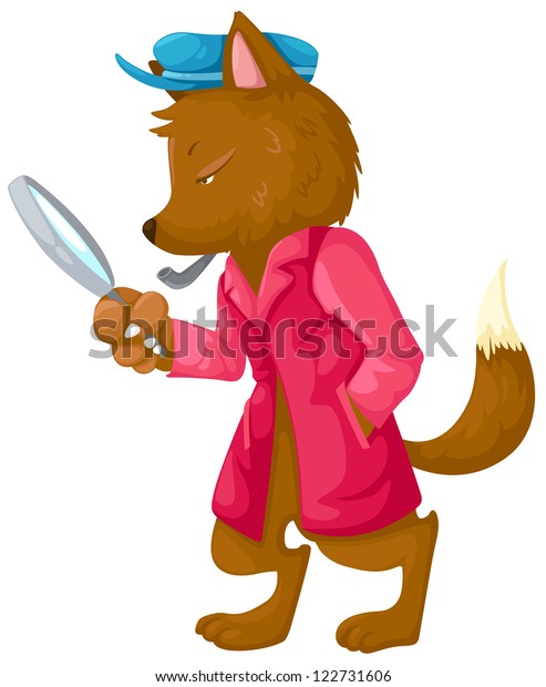 Fox Detective Eps Vector Version Id Stock Illustration 122731606 ...