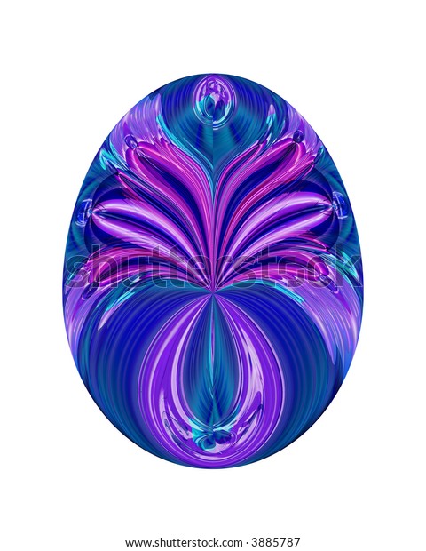 Fractal Easter Egg Decorated Abstract Angel Stock Illustration 3885787 ...