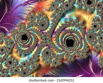 Fractal Neverending Pattern Abstract Computer Generated Stock ...
