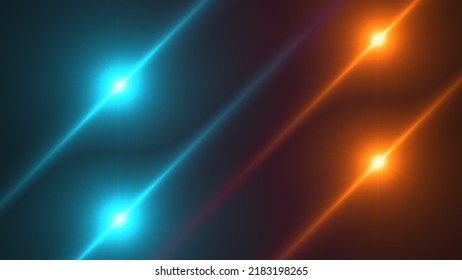 Fractal Rays Glowing Impulse Lights Computer Stock Illustration ...