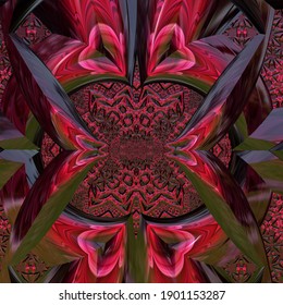Fractal Visual Abstract Artwork Manipulation Stock Illustration ...