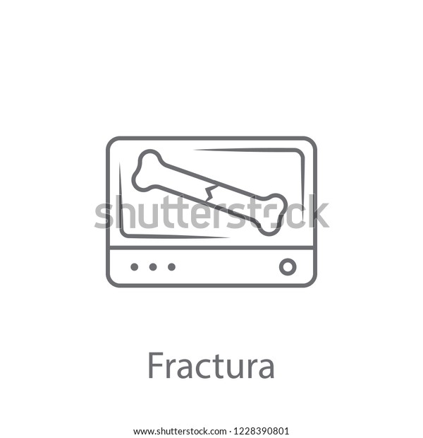 Fracture Icon Simple Element Illustration Fracture: ilustración de ...