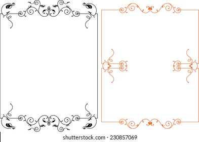 Frame Border Design Stock Illustration 230857069 | Shutterstock