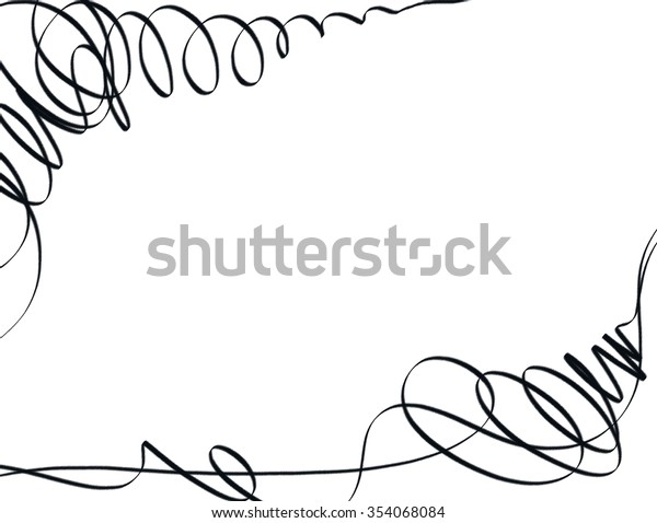 Frame Border Drawing Stock Illustration 354068084 | Shutterstock