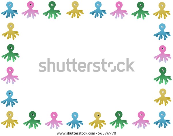 Frame Octopus Stock Illustration 56576998 | Shutterstock