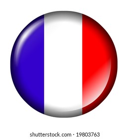 France Flag Button Stock Illustration 19803763 | Shutterstock