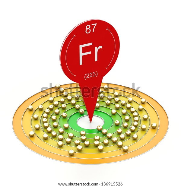 Francium Element Periodic Table Electron Configuration Stock ...