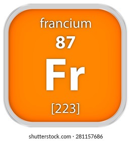 Francium Material On Periodic Table Part Stock Illustration 282031712