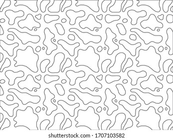 Freeform Pattern Black White Stock Illustration 1707103582 | Shutterstock