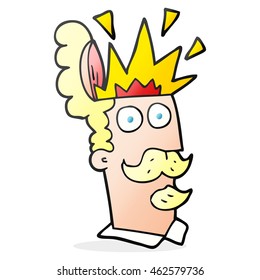 Freehand Drawn Cartoon Man Exploding Head Stock Illustration 462579736 ...