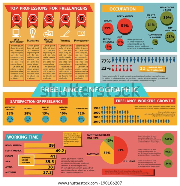 Freelance Infographic Stock Illustration 190106207