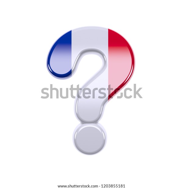 French Flag Interrogation Point 3d France Stock Illustration 1203855181 ...