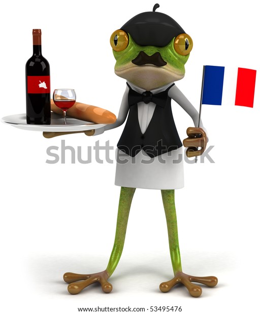 French Frog Stock Illustration 53495476