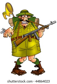 Frightened Hunter 스톡 일러스트 44864023 | Shutterstock