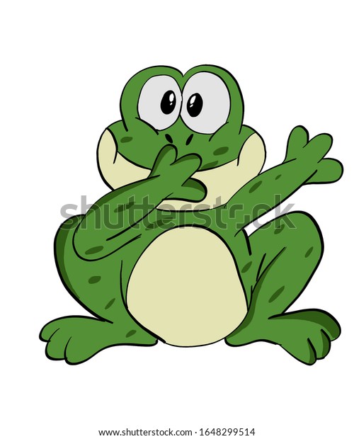 Frog Cartoon Doing Dab Dance Dabbing: ilustrações stock 1648299514 ...
